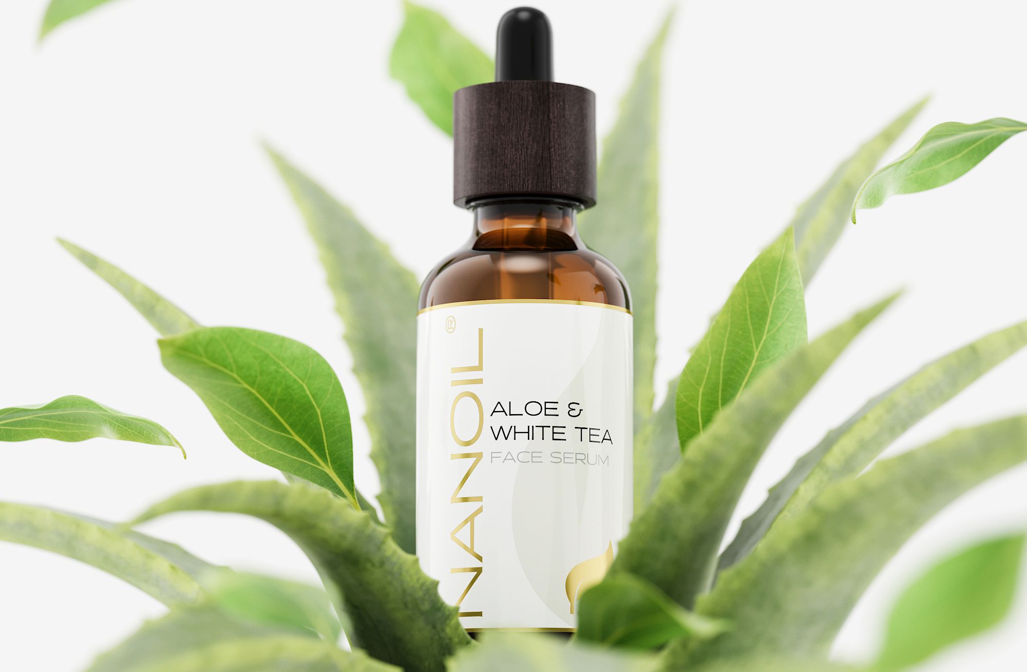 Aloe & White Tea Face Serum av Nanoil. En konsentrert porsjon skjønnhet